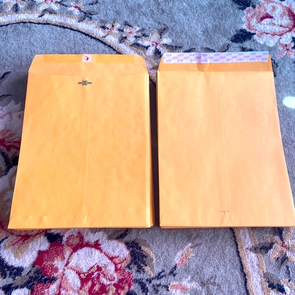 Staple | Office | 3 Pcs Clasp Closure 40 Pcs Self Seal Manila Envelopes ...